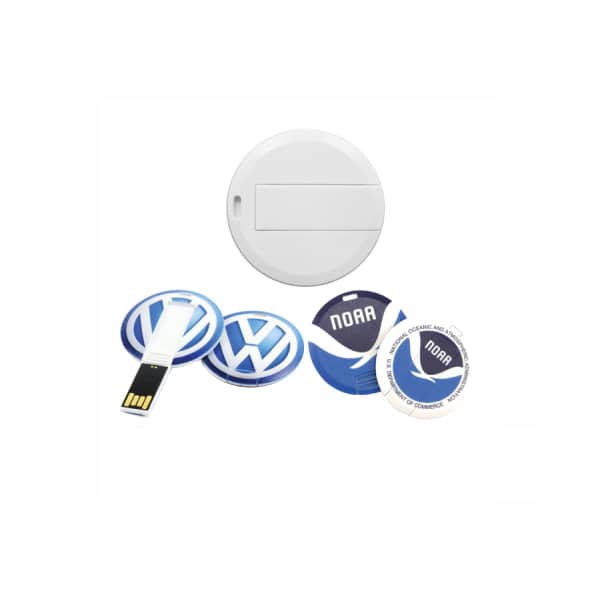 Round Card Flip USB Flash Drives - Corporate Gifts Supplier in UAE ...