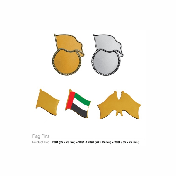 Flag Pin Badges - Corporate Gifts Supplier in UAE - QasGifts