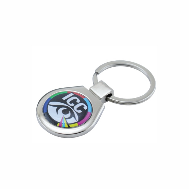 Promotional Round Shaped Metal Keychain - Corporate Gifts Supplier in ...