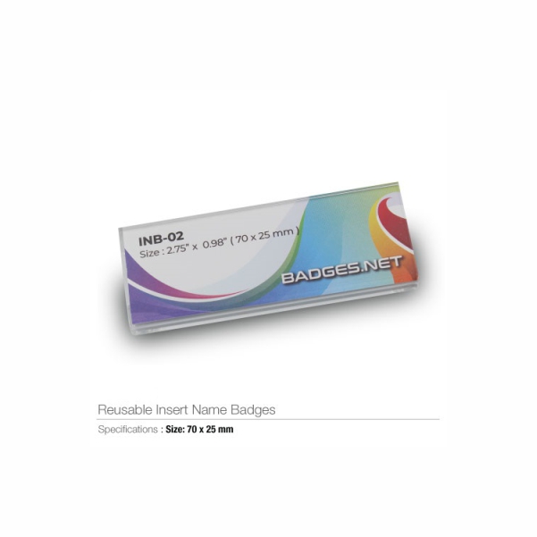 Reusable Insert Name Badges - Corporate Gifts Supplier in UAE - QasGifts
