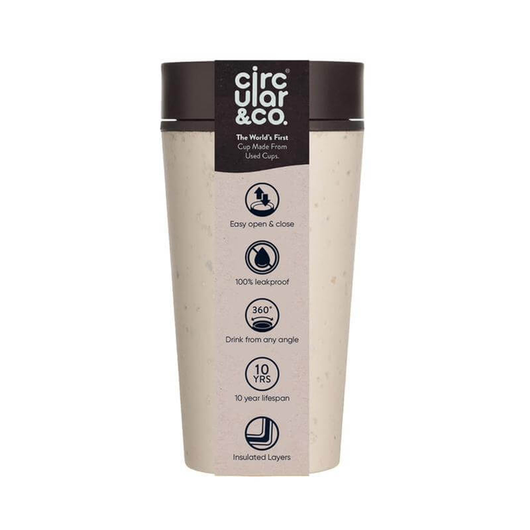 Circular Cup 12oz Cream & Cosmic Black - Corporate Gifts Supplier in ...
