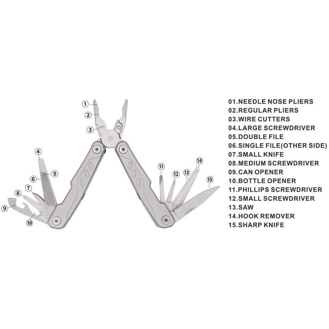 KITEE - SANTHOME 15 in 1 Multi Function Tool - Silver - Corporate Gifts ...